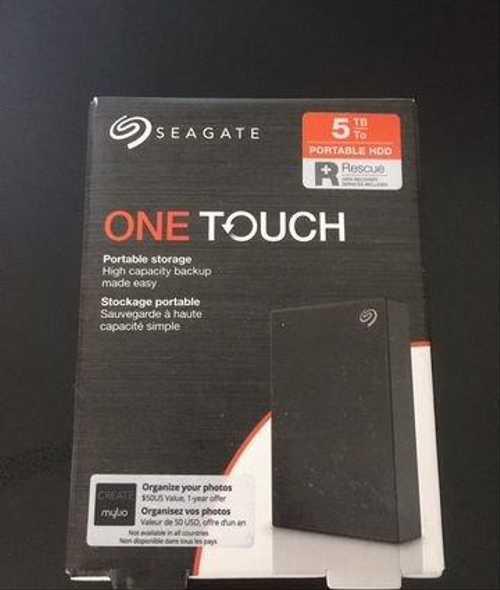 Внешний HDD Seagate One Touch 5TB USB3.0 Новый