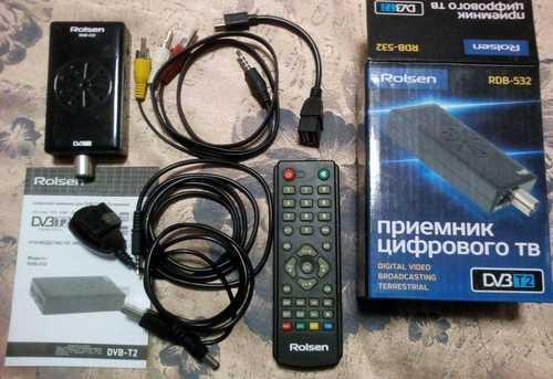 Приставка dvb t2 Rolsen RDB-532