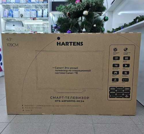 43" Телевизор Hartens HTS-43FHD11G-HC24, 1920x1080