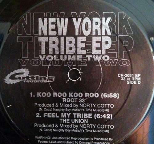 Various – New York Tribe (Volume Two) виниловая пл