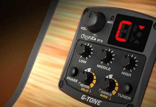 GT-6 Гитарный звукосниматель 3х эквалайзер + Тюнер