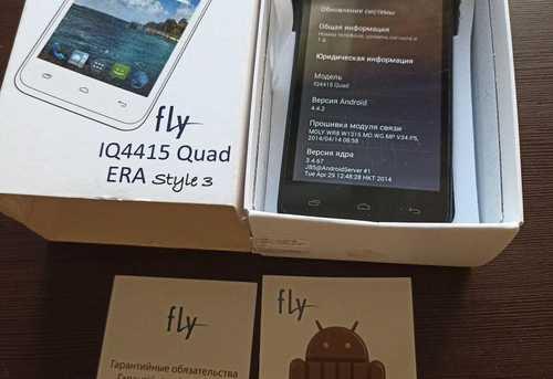 Fly IQ4415 Quad ERA Style 3, 4 ГБ