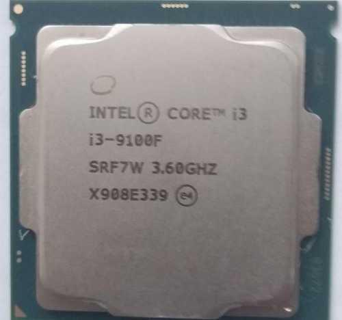 Процессор intel i3 9100f