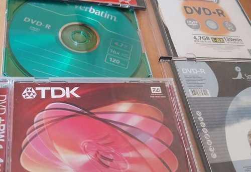 Диски DVD +RW, DVD +R, CD