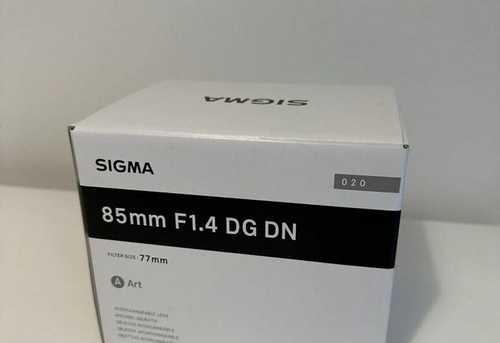 Sigma Объектив AF 85 MM F1.4 DG DN ART FOR sony