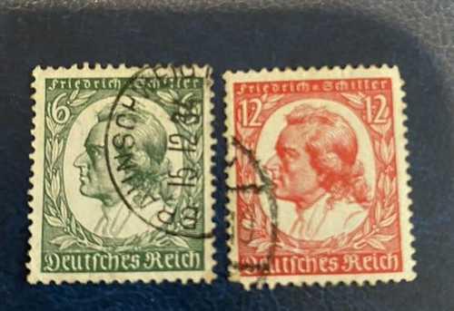 Почтовые марки германии 1934г
