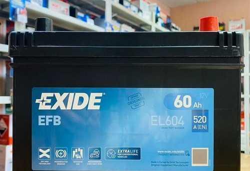 Аккумулятор 60 Ач Exide EFB на Мазду CX c i-stop