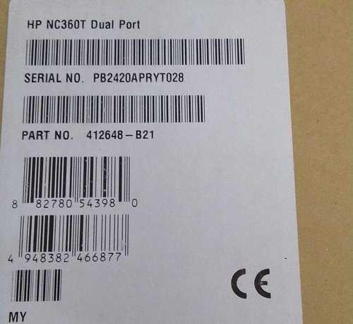 Сетевая карта HP NC360T dual port