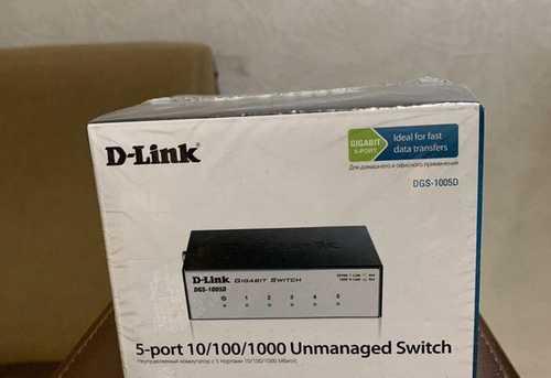D-link коммутатор DGS-1005D 5x10/100/1000 Мбит/сек