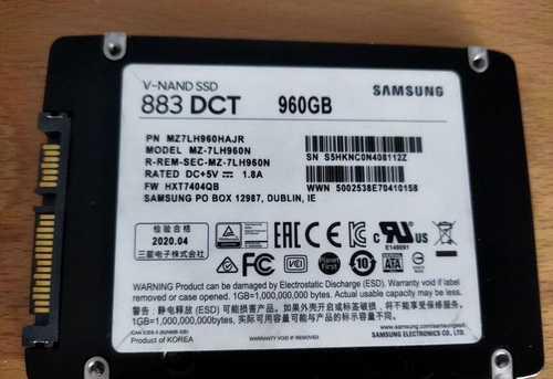 Samsung 883 SSD 960GB