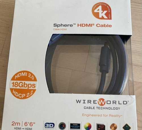 Кабель WireWorld SPH2.0M Sphere hdmi 2.0m