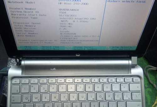 Нетбук Hp mini 210-2000