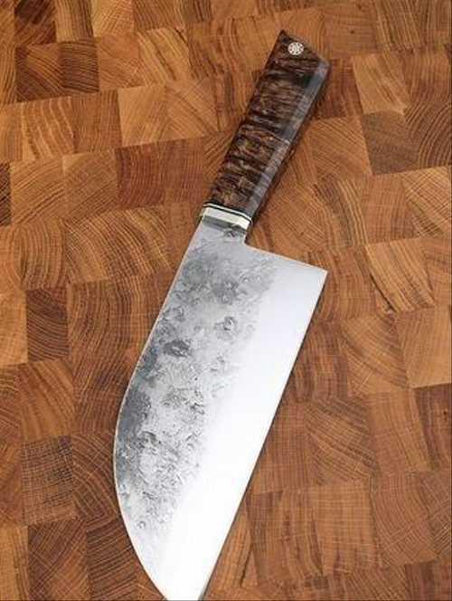 Сербский нож малый сталь кованая 95х18 карельская