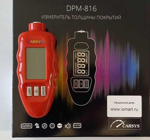 Толщиномер CarSys DPM-816 PRO Fe/nFe, красный