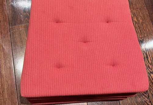Подушки на стул IKEA темно-красные 5 шт