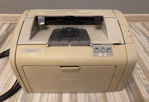 Принтер HP laserjet1018 рабочий с полным картиджом