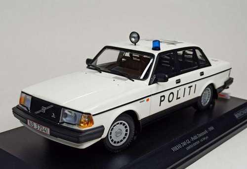 Volvo 240 GL Полиция Дании 1:18 Minichamps
