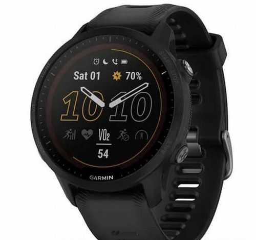 Garmin Forerunner 955 Solar с черным ремешком