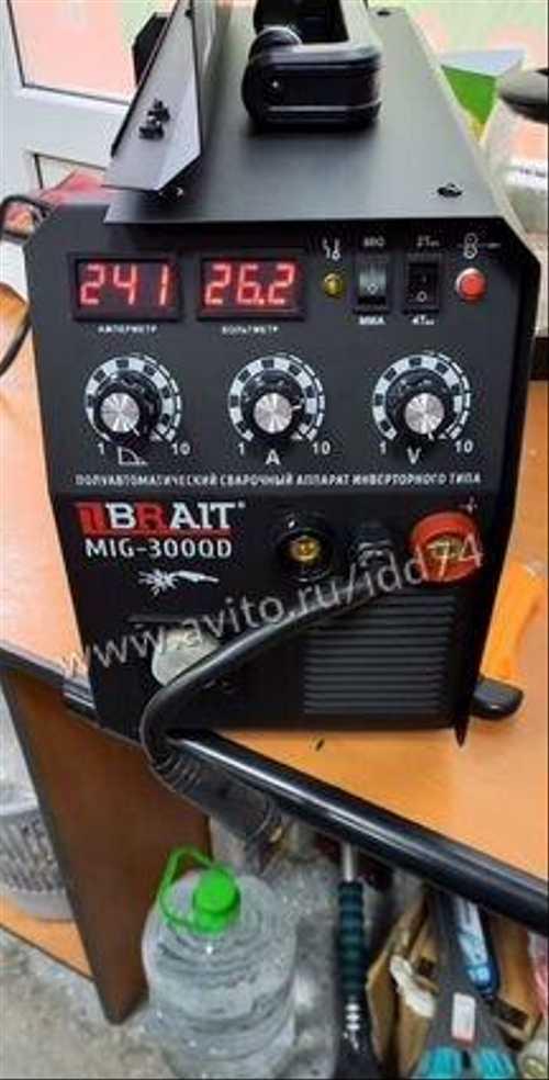 Сварочный аппарат полуавтомат brait mig300qd