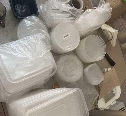 Одноразовая посуда (контейнеры) новые