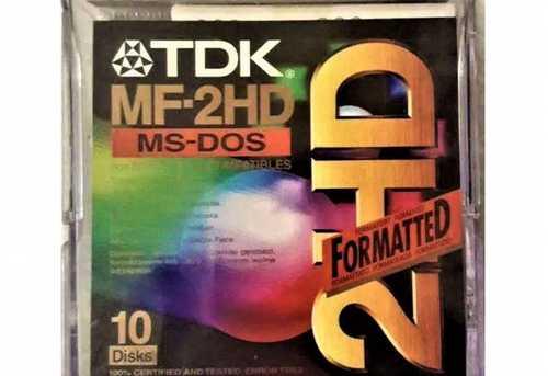 Floppy Disk Дискеты TDK MF новые - 2HD 8штук