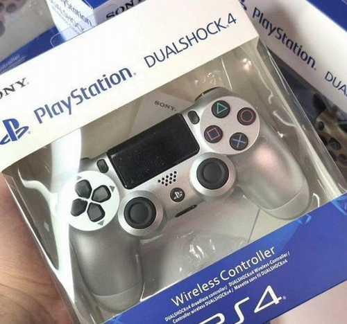 Джойстик Dualshock V2 PS4 Silver