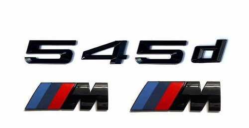 Комплект: шильдик 54d BMW + M-performance черный г