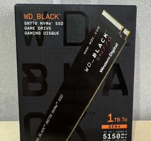 SSD накопитель WD Black SN770 1Tb