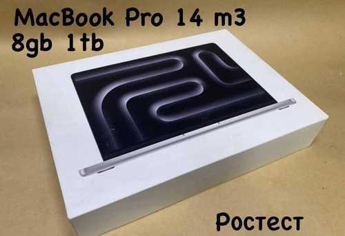 MacBook PRO 14 M3 8gb 1Tb RUS Silver