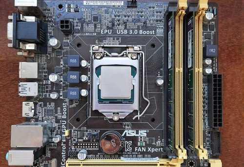 Asus B85M-G+Pentium G3250+8Гб DDR3