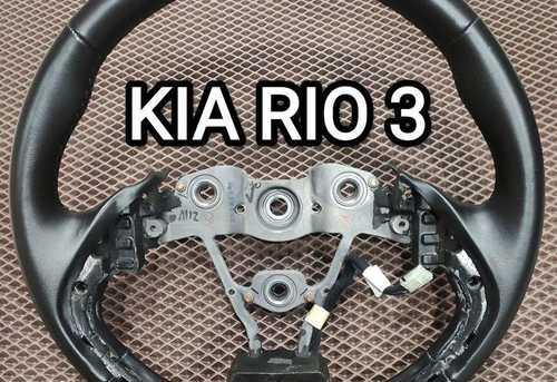 Руль с подогревом на Kia Rio 3