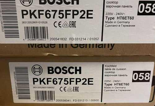 Электрическая варочная панель Bosch PKF675FP2E