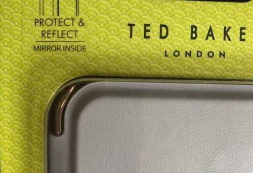 Чехол кожа, зеркало Ted Baker для ihone XS, стекло