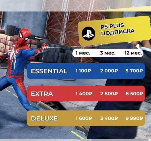 Подписка PS Plus / Deluxe (все тарифы)