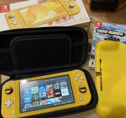 Nintendo switch lite с играми не прошитая