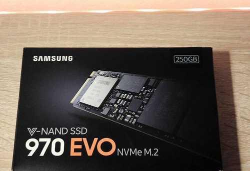 SSD Samsung 970 EVO NVMe M.2 250гб