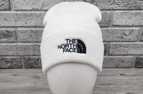 Шапка вязаная the north face белая