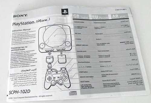 Руководство к Sony PlayStation 1 ps1