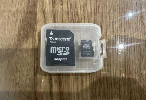Карта памяти transcend microSD adapter