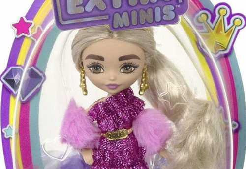 Кукла Barbi extra minis в короне с сумочкой