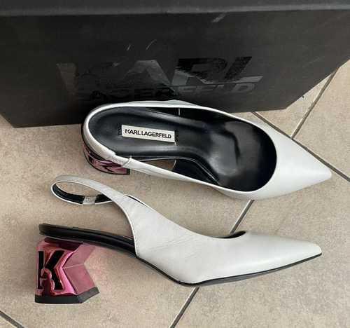 Босоножки мюли лодочки туфли karl lagerfeld