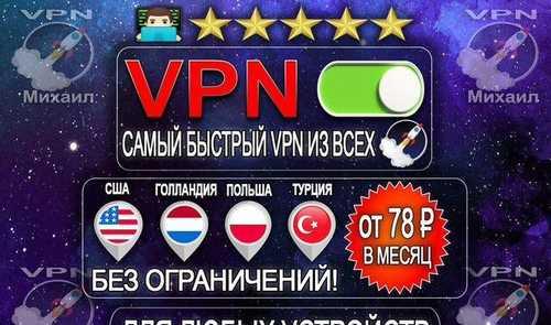 VPN - самый быстрый (Голландия)