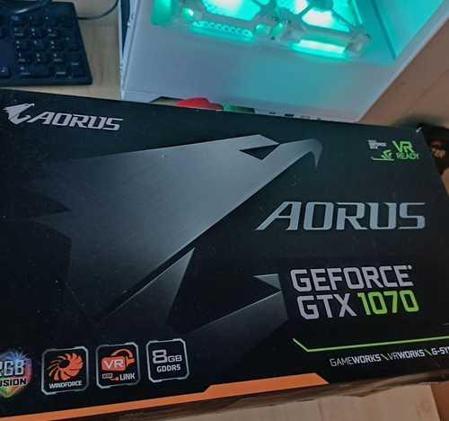 Видеокарта aorus GTX1070 8Gb