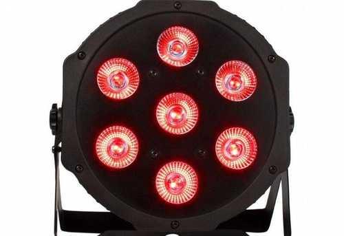 LED PAR 7x18W rgbw+uv светомузыка