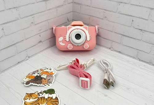 Фотоаппарат детский цифровой Котик розовый