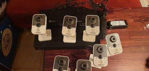 Комплект видеонаблюдения 7 IP камер