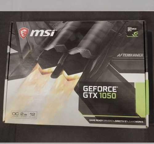 Коробка от видеокарты GeForce GTX 1050 2G OCV1