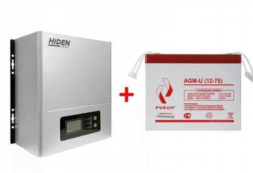 Ибп Hiden Control HPS20-0612N + Рубин AGM-U 12-75