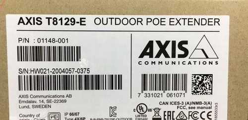 PoE-удлинитель Axis T8129-E Outdoor PoE