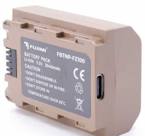 Аккумулятор Fujimi NP-FZ100 с портом USB Type-C (fbtnp-FZ100)